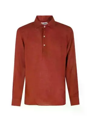 MC2 SAINT BARTH Raphael Long-sleeve Polo Shirt - Red
