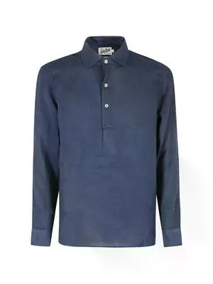 MC2 SAINT BARTH Long-sleeve Polo Shirt - Blue