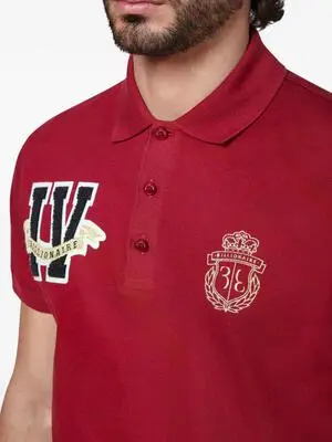 BILLIONAIRE Ss Members Logo-patch Polo Shirt