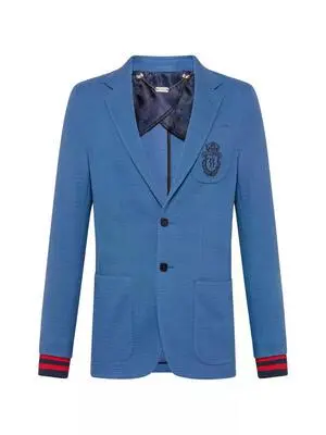 BILLIONAIRE Logo-embroidered Blazer