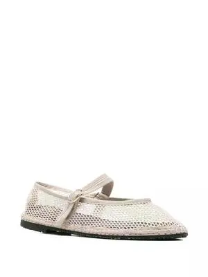 FLABELUS Isabella Mesh Ballet Flats - Neutrals