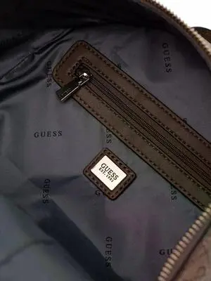 Guess Mini Follie Monogram-print Logo-plaque Backpack