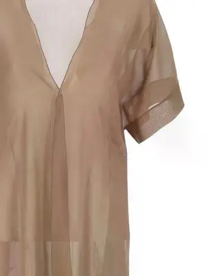 D.exterior Sheer Silk Cape
