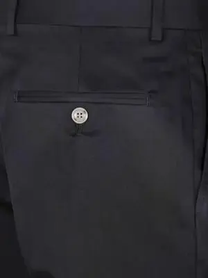 BARBA NAPOLI Pressed-crease Turn-up Trousers