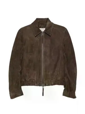 Kristensen Du Nord Goat Suede Zip-up Jacket