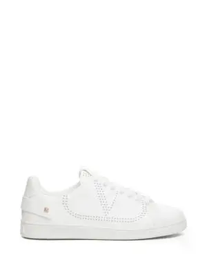 Valentino Garavani Backnet Calfskin Sneakers - White