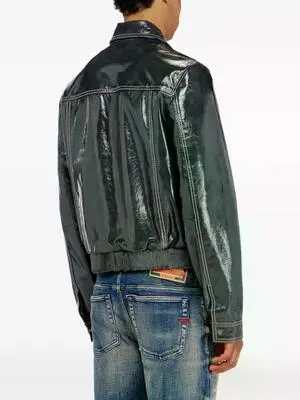 DIESEL® Patent Leather Shirt Jacket