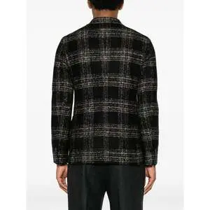 Tagliatore Check Pattern Wool Blend Blazer