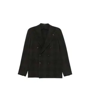 Tagliatore TAGLIATORE Double-Breasted Blazer Brown