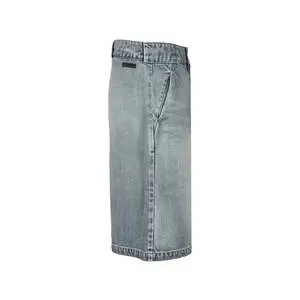 Fear Of God Indigo Denim Shorts With Button Fastening And Tonal Stitching - Blue