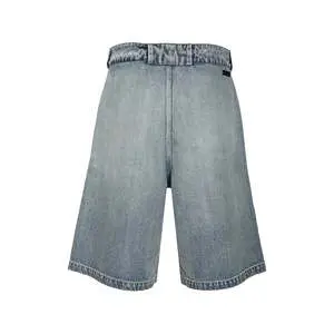 Fear Of God Indigo Denim Shorts With Button Fastening And Tonal Stitching