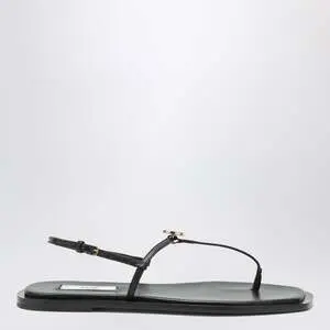 TOTEME Nappa T-strap Sandals - Black