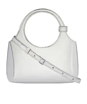 COURREGES Mini Holy Logo Embossed Shoulder Bag