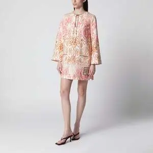 Women's Linen Mini Dress with Pockets