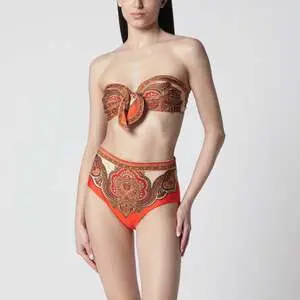 Zimmermann Mahon Scarf Bikini Top With Paisley Motif - Multicolor