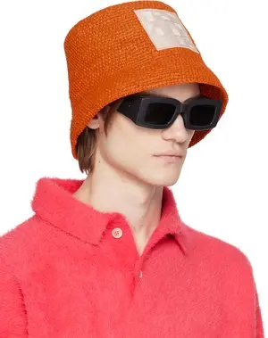 Jacquemus Le Bob Ficiu Bucket Hat - Orange