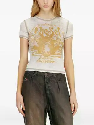 DIESEL® Slim Fit Graphic T-shirt With Embellishments