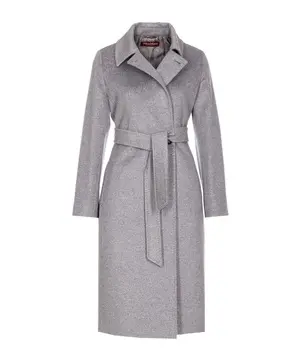 Max Mara Belted Coat - Gray