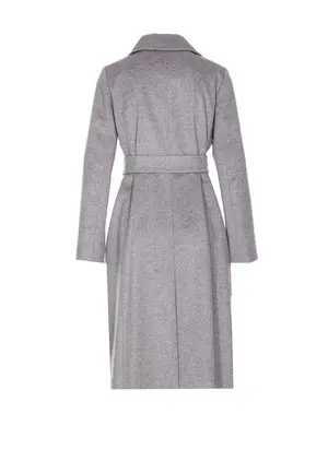 Max Mara Belted Coat - Gray