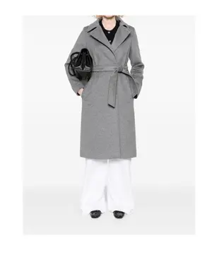 Max Mara Belted Coat - Gray