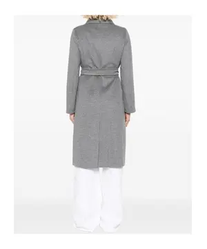 Max Mara Belted Coat - Gray