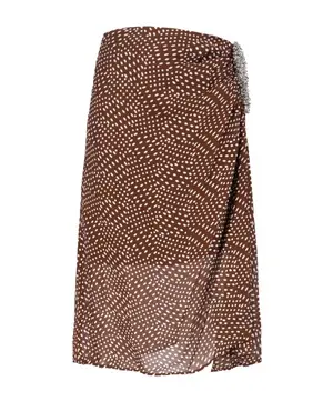 Dries Van Noten Embellished Dot Printed Skirt