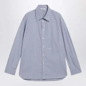 Givenchy White/ Striped Poplin Shirt - Blue