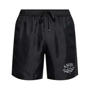 Amiri Silk Shorts With Graphic Print