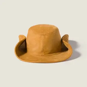 Miu Miu Suede Cowboy Hat - Brown