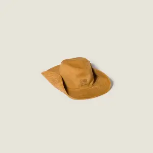 Miu Miu Suede Cowboy Hat - Brown