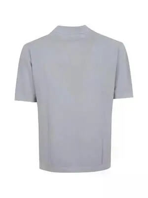 CRUCIANI Short-sleeve Knitted Polo Shirt