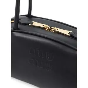 Miu Miu Leather Shoulder Bag - Black