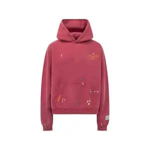 GALLERY DEPT. Cotton Paint-splatter Detail Hoodie - Red