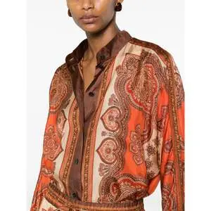 Zimmermann Paisley Print Silk Shirt