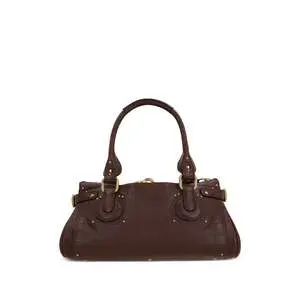 Chloé Padlock Detail Leather Tote - Brown