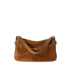Miu Miu Matelassé Effect Lambskin Shoulder Bag With Gold-tone Hardware - Brown