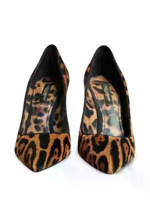 Dolce & Gabbana Leopard-print Calf-hair Pumps