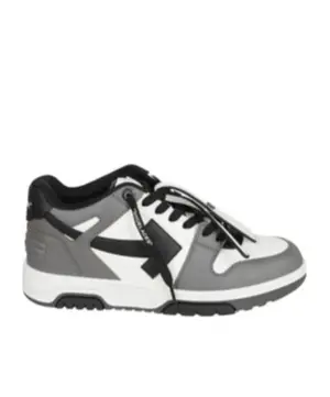 Off-White Logo Stamp Lace-up Sneakers - Gray