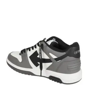 Off-White Logo Stamp Lace-up Sneakers - Gray