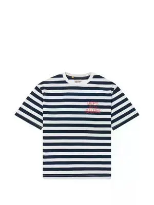 GALLERY DEPT. Striped Logo-print T-shirt