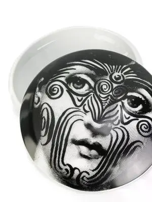 FORNASETTI Printed Ceramic Box