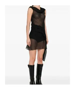 Gimaguas Boa Asymmetric Mini Dress