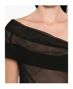Gimaguas Boa Asymmetric Mini Dress