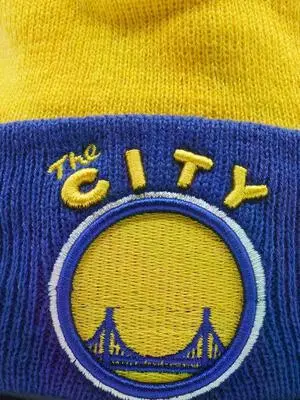 New Era Golden State Warriors Pompom Beanie Hat