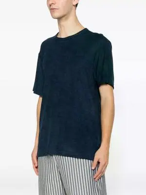 MC2 SAINT BARTH Logo-embroidered T-shirt - Blue