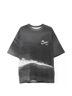Amiri Palm Tree-print T-shirt - Grey