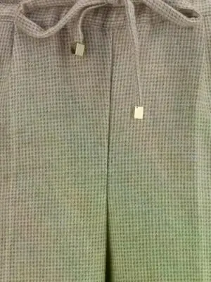 Kiton Check Pattern Drawstring Trousers
