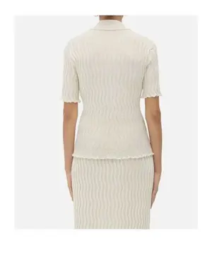 Bottega Veneta Ribbed Knit Polo Shirt