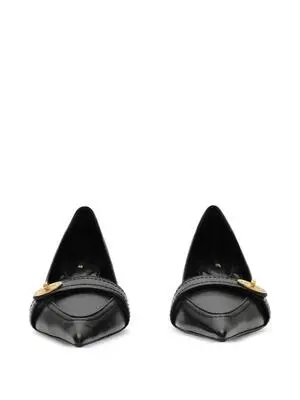 Burberry Leather Cotswolds Low Pumps