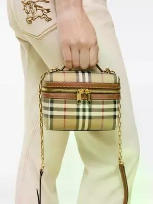 Burberry Mini Check Vanity Bag